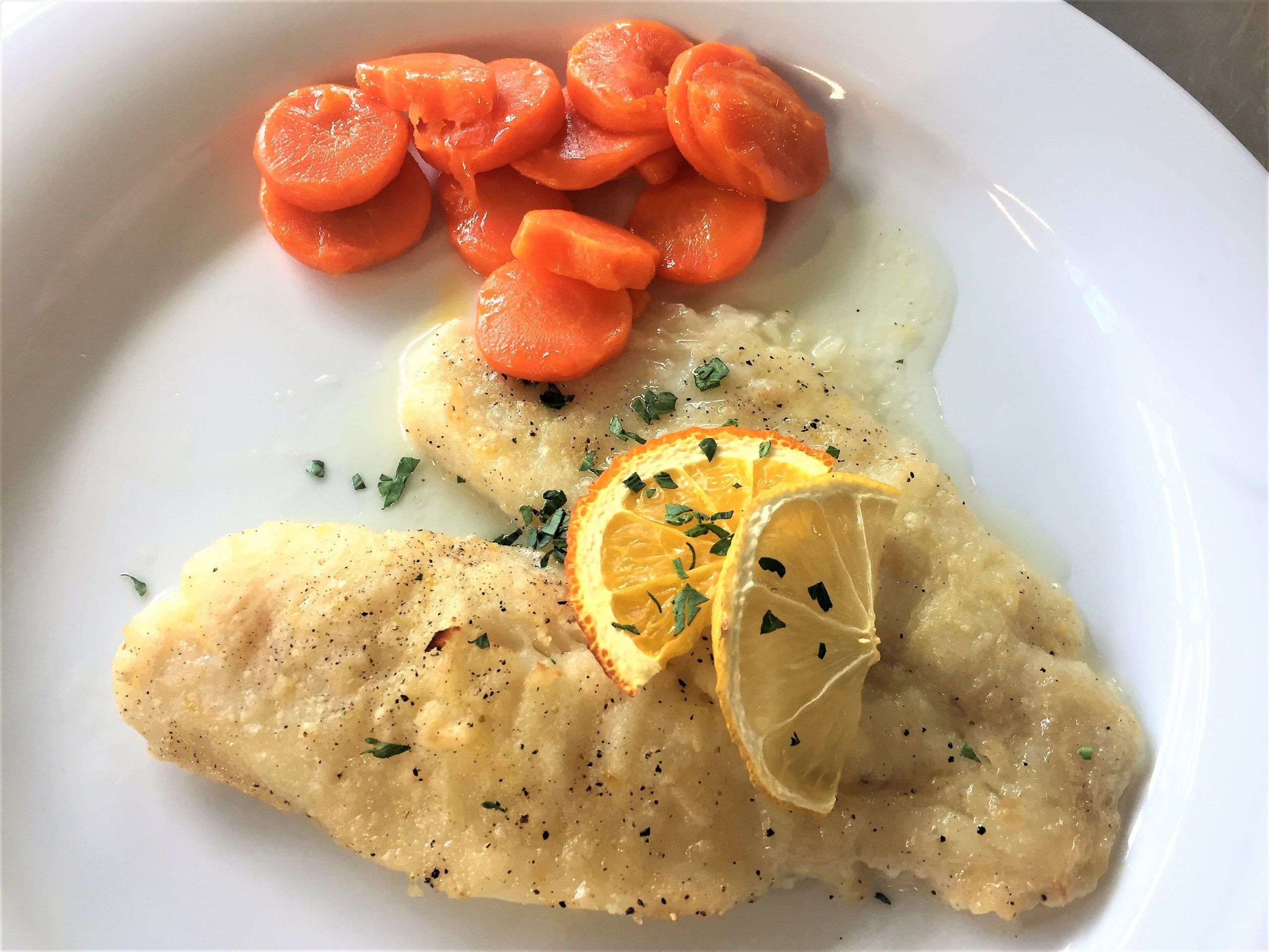 Filetto di passera agli agrumi Secondi di pesce Alberto-arienti.com