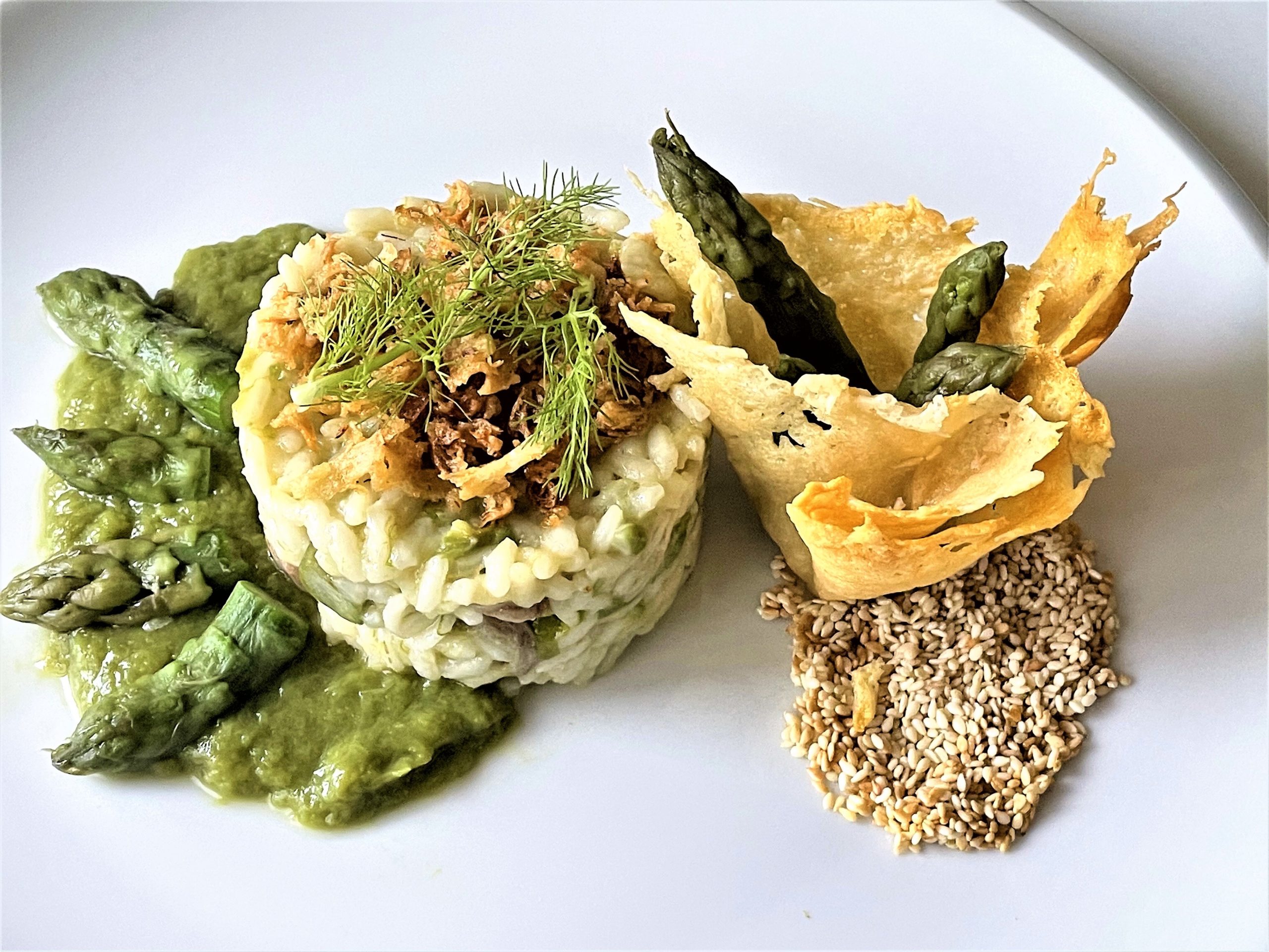 Ricetta di Risotto con asparagi e pollo - alberto-arienti.com